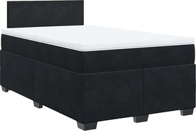Box spring postel s matrací černá 120 x 190 cm samet 3286254