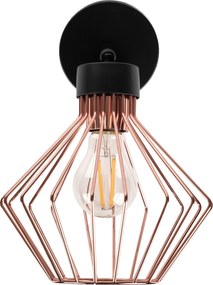 Toolight - Nástěnná lampa 1xE27 392180, růžové zlato-černá, OSW-08559