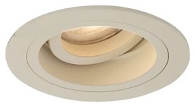 Sada 6 moderních zapuštěných bodových světel béžová GU10 50mm otočná a naklápěcí - Chuck