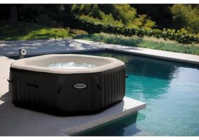 Marimex | Vířivý bazén Pure Spa - Jet & Bubble Deluxe HWS 4 + Solární sprcha UNO 35 l hliníková s LED světlem | 19900164