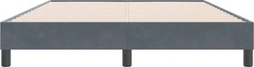 Postel Box Spring bez matrace tmavě šedá 160x220 cm samet 3315880