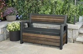 Keter zahradní lavička Deco 227 l, hnědá