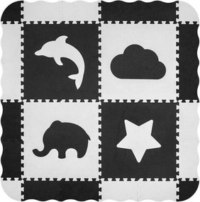 Pěnové puzzle podložka ohrádka Milly Mally Jolly 2x2 Grey