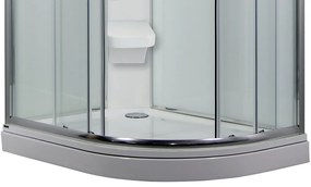 ARTTEC SIRIUS 120 x 90 cm - Sprchový box model 2 Strop čiré sklo levá vanička PAN04520