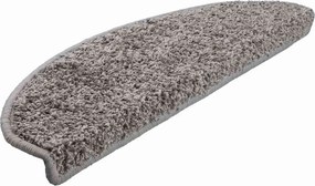 Schodové rohože 15 ks 65 x 21 x 4 cm šedé, půlkulaté, velké 133900