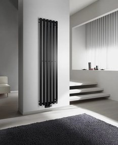 Sapho Pilon otopné těleso 418 x 1800 mm se šesti háčky pro ručník černá mat IZ132T