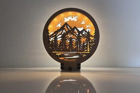 Li-Go "Hory les" lampa 20x22cm provedení povrchu: bříza