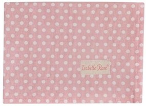 Kuchyňská utěrka bavlněná růžová s puntíky 50 x 70 cm (ISABELLE ROSE)
