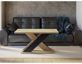 Konferenční stolek Dulcato, Barva: černý lesk / beton