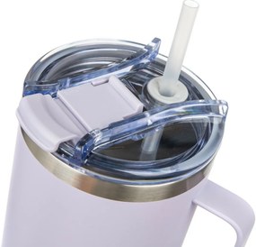 Banquet Termohrnek nerezový s uchem Twain 1200 ml, lila