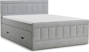Šedá boxspring postel s úložným prostorem 160x200 cm Caya – Maison de Rêve