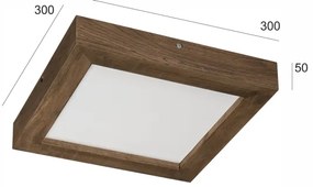 Brilagi-LED Stmívatelné svítidlo WOODY FRAME LED/24W/230V dub 30x30 cm IP44 + DO