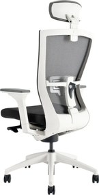 Office Pro Kancelářské křeslo na kolečkách MERENS WHITE SP – s područkami a opěrkou hlavy Černá BI 201