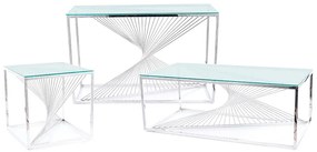 Konferenční stolek Freddie (sklo + chromová). 1050152