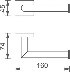 Novaservis Novaservis, Závěs toaletního papíru Titania Elis chrom, 66431-0