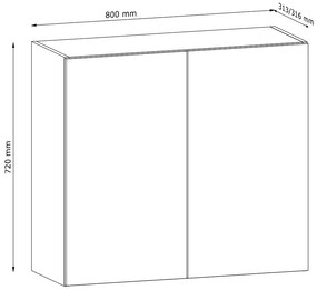 LANGEN ap | horní skříňka G80 | push open | artisan