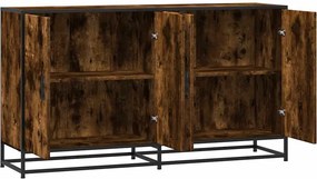 Příborník kouřový dub 134 x 35 x 76 cm kompozitní dřevo 3300817