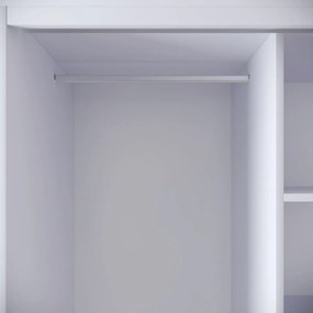 Šatní skříň Martin II 126 cm bílá