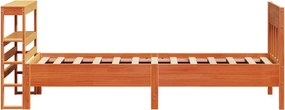 Postel bez matrace voskově hnědá 75 x 190 cm masivní borovice 3306290