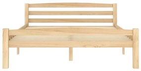 Rám postele masivní borové dřevo 120 x 200 cm,  322063 HangarStore.cz