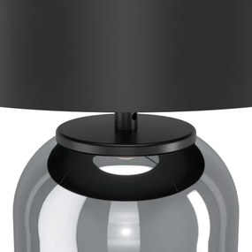 Eglo 390063 - Stolní lampa CUITE 1xE27/40W/230V černá/kouřová