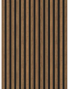 Mexen Lam-F akustické nástěnné lamely 275 x 31,5 cm, plsť 6 mm, Dub Mocca - S105-275317-2812-074