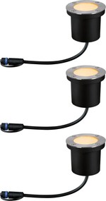 P 94717 Plug & Shine LED zemní svítidlo Floor základní sada neláká hmyz IP67 2200K 3x4,5W antracit - PAULMANN