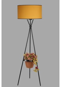 Stojací lampa VENEDIK 1xE27/60W/230V oranžová/černá