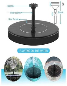 Solární fontána pro jezírko 150L h