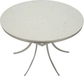 Designový jídelní stůl Nagendra 100 cm stříbrný
