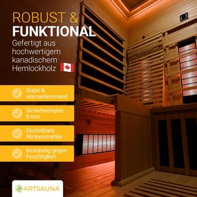 Artsauna Infrasauna Helsinki 150, černá
