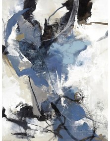 Obraz s ručně malovanými prvky 90x120 cm Blue Vibes – Malerifabrikken