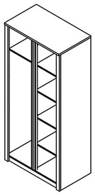 Obývací stěna se skříní MONTANA d | 6 dílů | 270 cm + 140 cm + 120x60 cm | lefkas