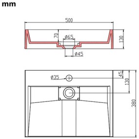 vidaXL Marketos Umyvadlo 50 x 38 x 13 cm minerální/mramorový kompozit bílé