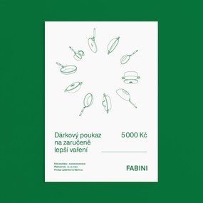Fabini Dárkový poukaz elektronický 5 000 Kč