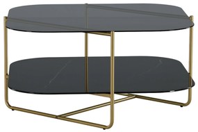Konferenční stolek Un-line, černý, 85x85