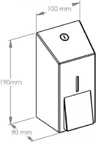 Merida STELLA - nerezový dávkovač tekutého mýdla 0,4 l, matný