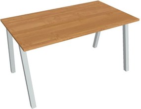 Kancelářský pracovní stůl Hobis USA 1400, bílá RAL 9016, deskaakát