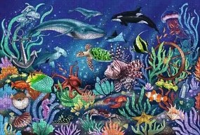 Ravensburger Dřevěné puzzle Podmořský svět / 500 dílků  / od 14 let