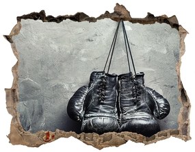 Wallmuralia Fototapeta díra na zeď 3D Boxerské rukavice 95x64 cm