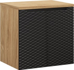 Comad Koupelnová skříňka pod deskové umyvadlo Ocean Black 60 černá/dub olejovaný