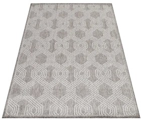 Ayyildiz, Kusový koberec Aruba 4904 grey – na ven i na doma, 60x100, šedá, chodba / předsíň