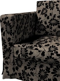 Potah na pohovku IKEA  Karlanda 3-místná nerozkládací, dlouhý barva hnědá látka pletený vzor, vzorované