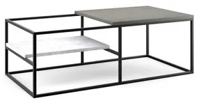 Konferenční stolek SARA - šedá/bílá/černá