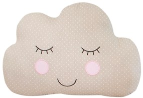 Sass & Belle Dětský polštářek Sweet Dreams Cloud béžový 30 x 25 cm