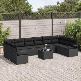 Set pohovek 11 ks Černá polyratan 3346573