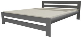 Dřevěná postel VMK 5B 180x200 borovice masiv - šedá