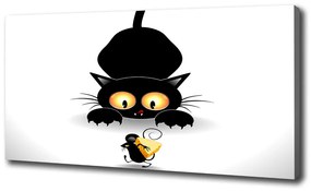 Wallmuralia Foto obraz na plátně Kočka a myš 100x50