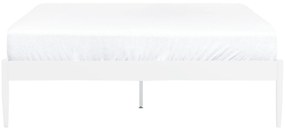 Kovová postel 160 x 200 cm bílá VAURS Beliani