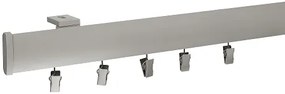 CARDINAL jednoduchá kolejnicová stropní garnýž Classic satyna 160cm